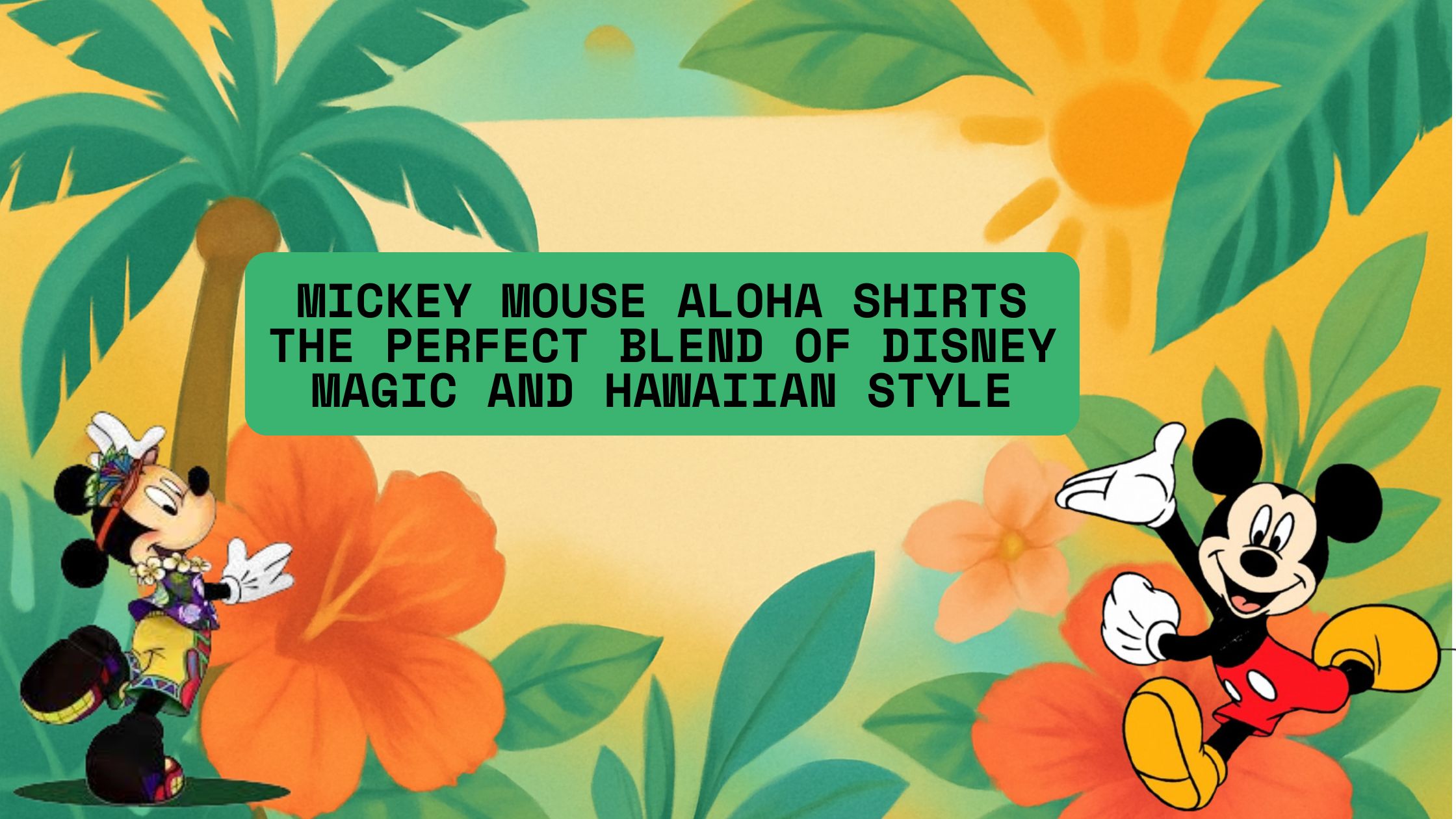 Mickey Mouse Aloha Shirts: The Perfect Blend of Disney Magic and ...